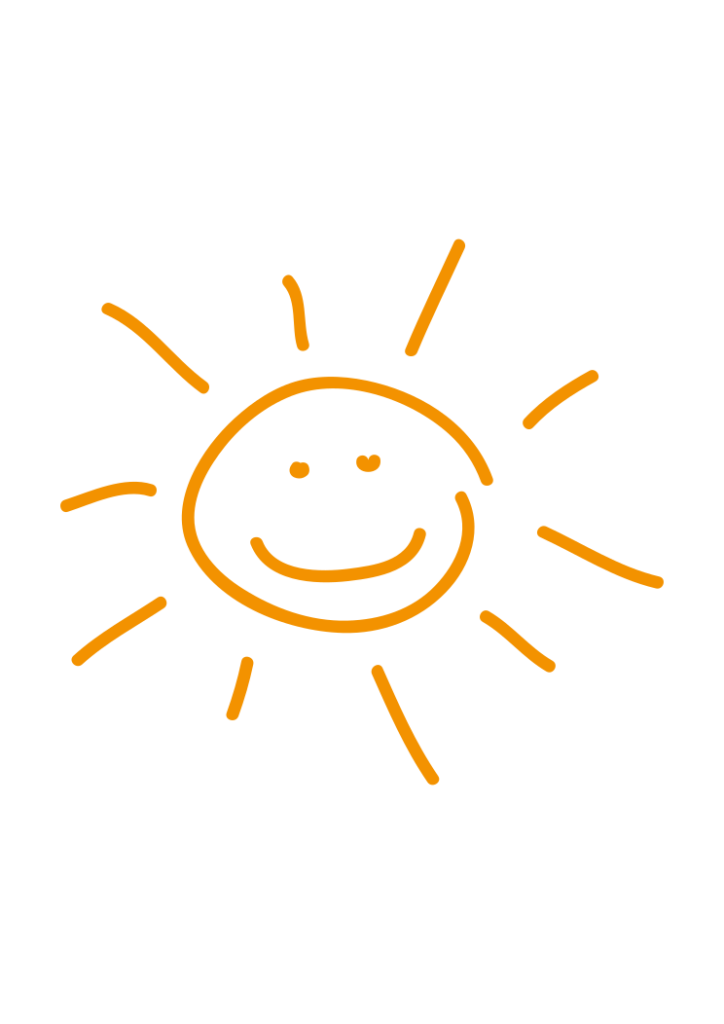Hand Drawn Sun Smiley Face Free SVG File - SVG Heart