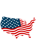 USA Map Flag - free svg file for members - SVG Heart