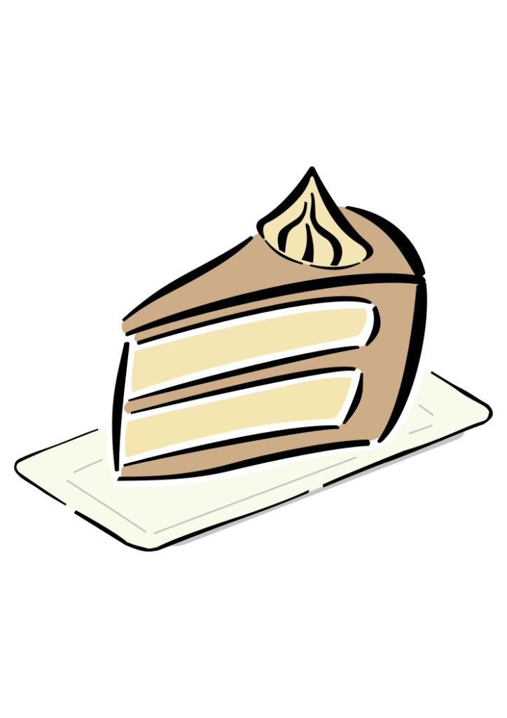 Cake Slice Clipart Free SVG File - SVG Heart