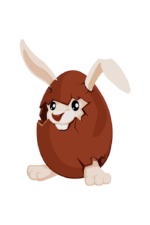 Chocolate Easter Egg Bunny Clipart Free SVG File - SVG Heart