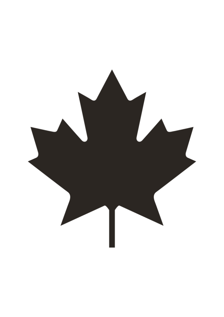 Maple Leaf Silhouette - free svg file for members - SVG Heart