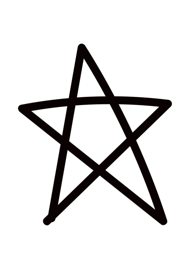 Star of David Black Outline Free SVG File - SVG Heart