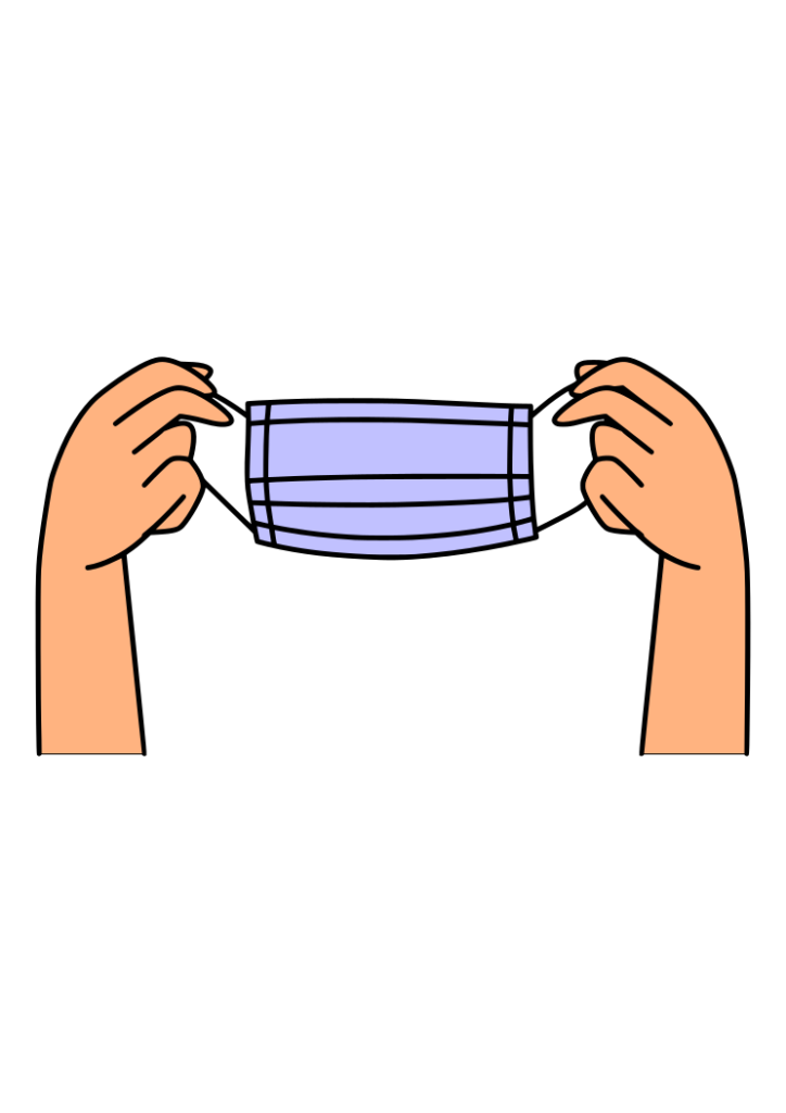 Hands holding Face Mask Clipart Free SVG File - SVG Heart