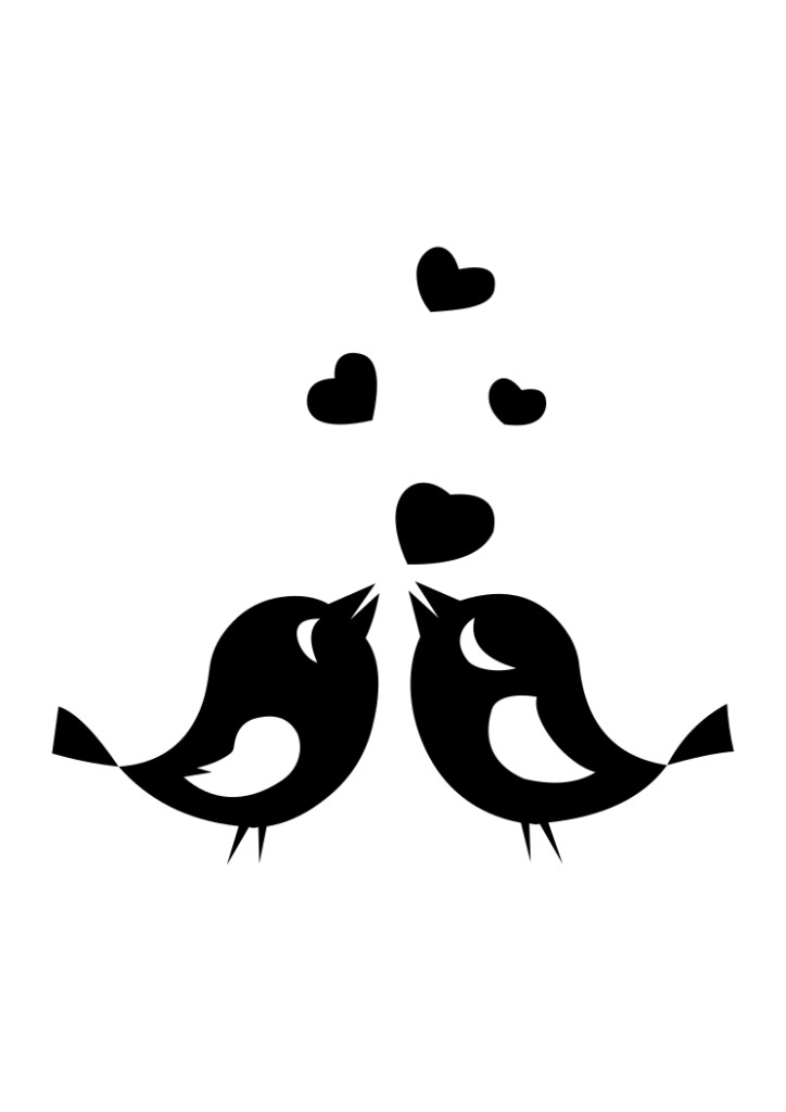 Valentine's Day Love Birds Free SVG File - SVG Heart
