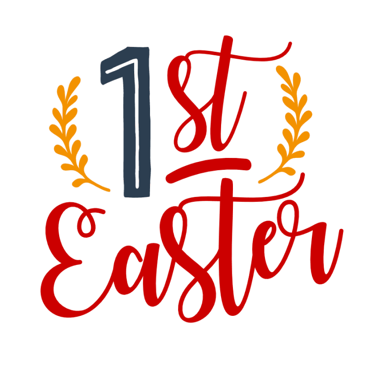 1st Easter, Newborn, Spring Free Svg File - SVG Heart