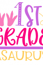 1st grade Asaurus, Back To School Free Svg File - SVG Heart