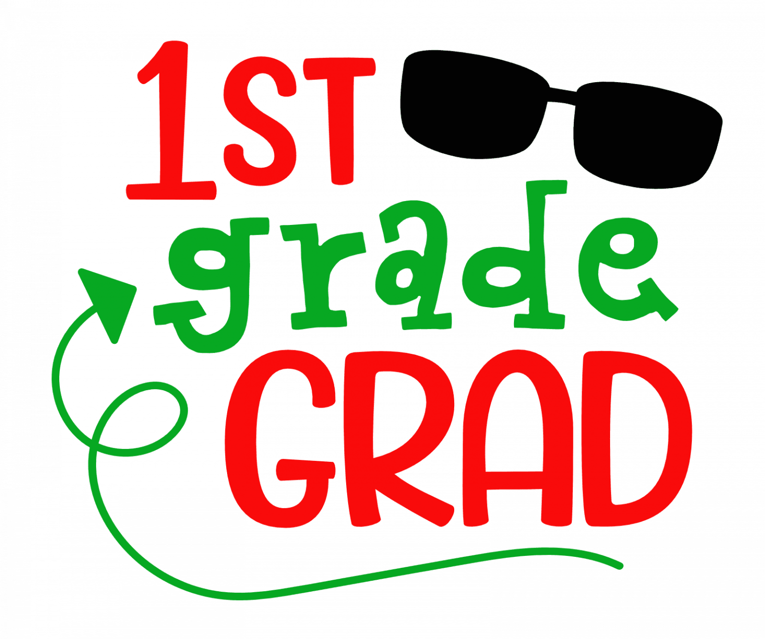 1st Grade Grad, Graduation Free Svg File - SVG Heart