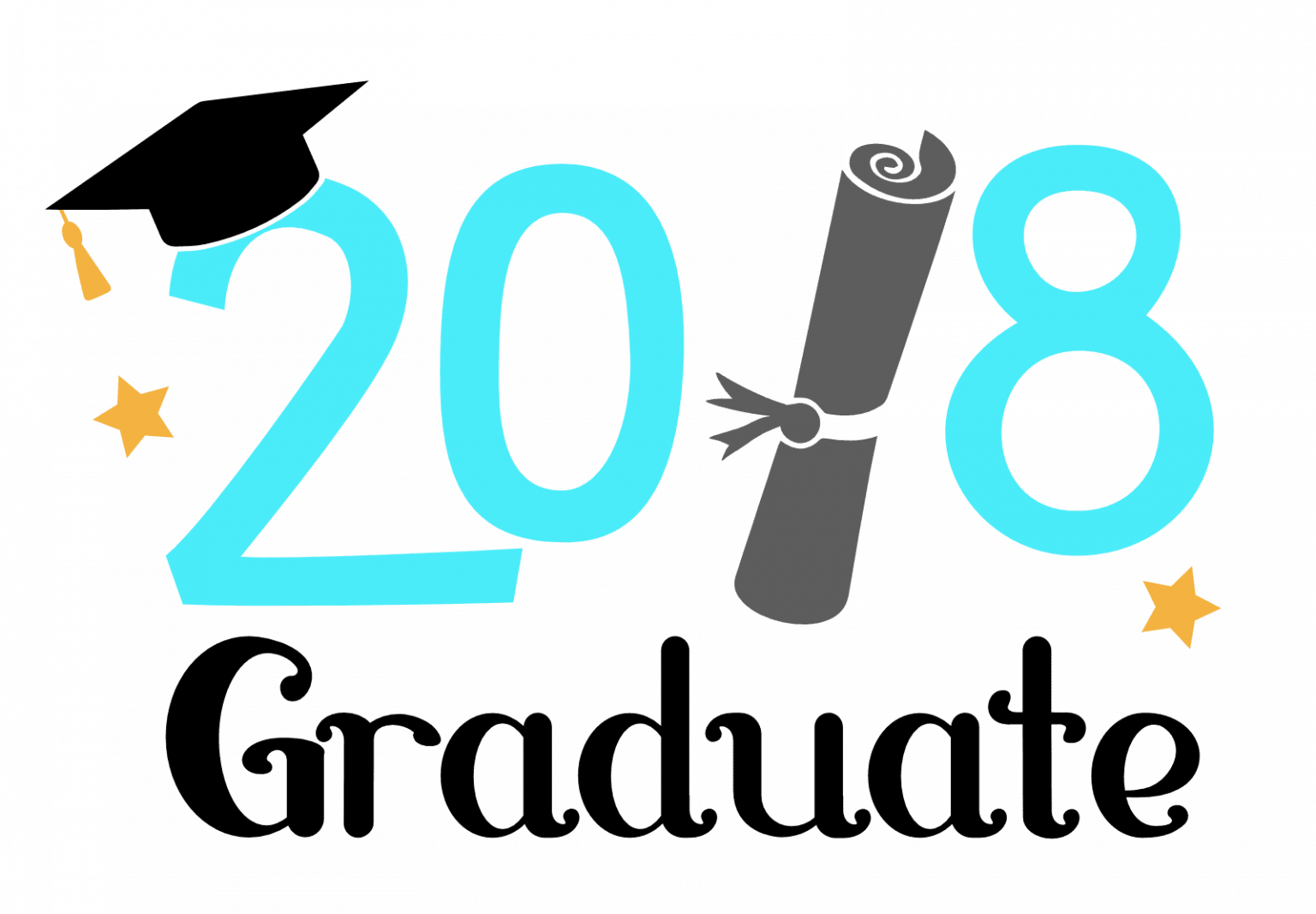 2018 Graduate, Graduation, Cap Free Svg File - SVG Heart