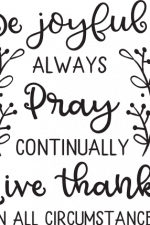 be joyful always pray continually give thanks in all circumstances ...