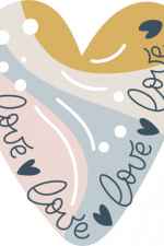 love heart boho design with dots free svg file - SVG Heart