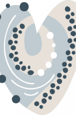 heart boho design with dots free svg file - SVG Heart