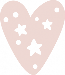 heart boho design with stars and dots free svg file - SVG Heart