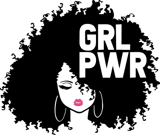 Black Afro Grl Pwr Girl Power Woman Free Svg File Svg Heart