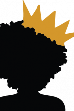 afro girl with crown, queen, black woman free svg file - SVG Heart