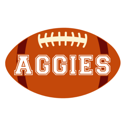 Aggies, Football Ball, Sport Free Svg File - SVG Heart