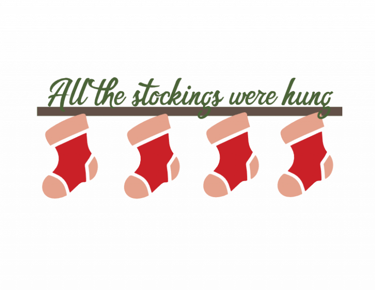 All The Stockings Were Hung Free Svg File - SVG Heart