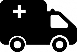 ambulance silhouette, emergency vehicle free svg file - SVG Heart