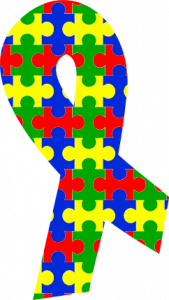autism puzzle ribbon, awareness free svg file - SVG Heart