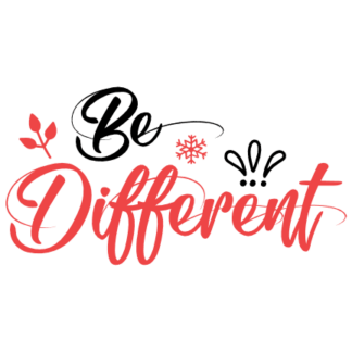 Be Different, Motivational Free Svg File - SVG Heart