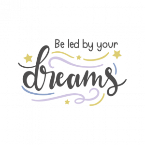 Be Led By Your Dreams, Stars Free Svg File - SVG Heart