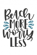 Beach More Worry Less sign Free Svg File - SVG Heart