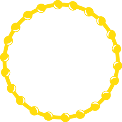 beads circle, decorative free svg file - SVG Heart