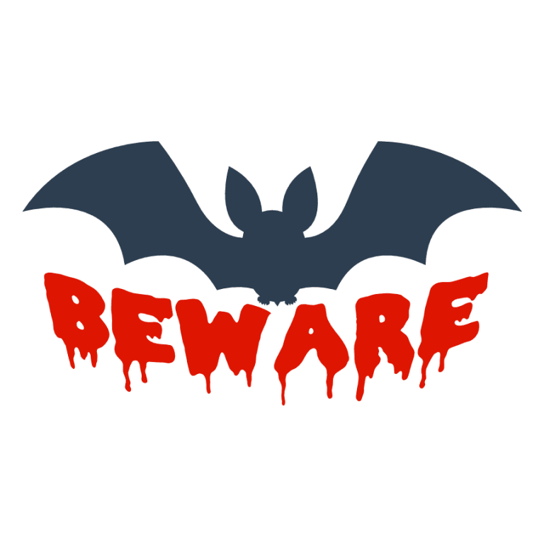 Beware, Halloween Bat Free Svg File - SVG Heart