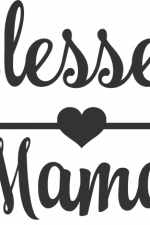 blessed mama, heart with arrow, pregnant mom free svg file - SVG Heart