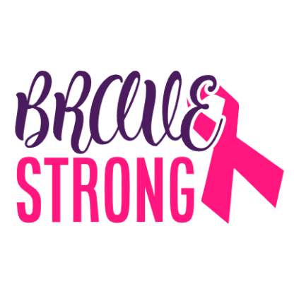 Brave Strong, Cancer, awareness Free Svg File - SVG Heart