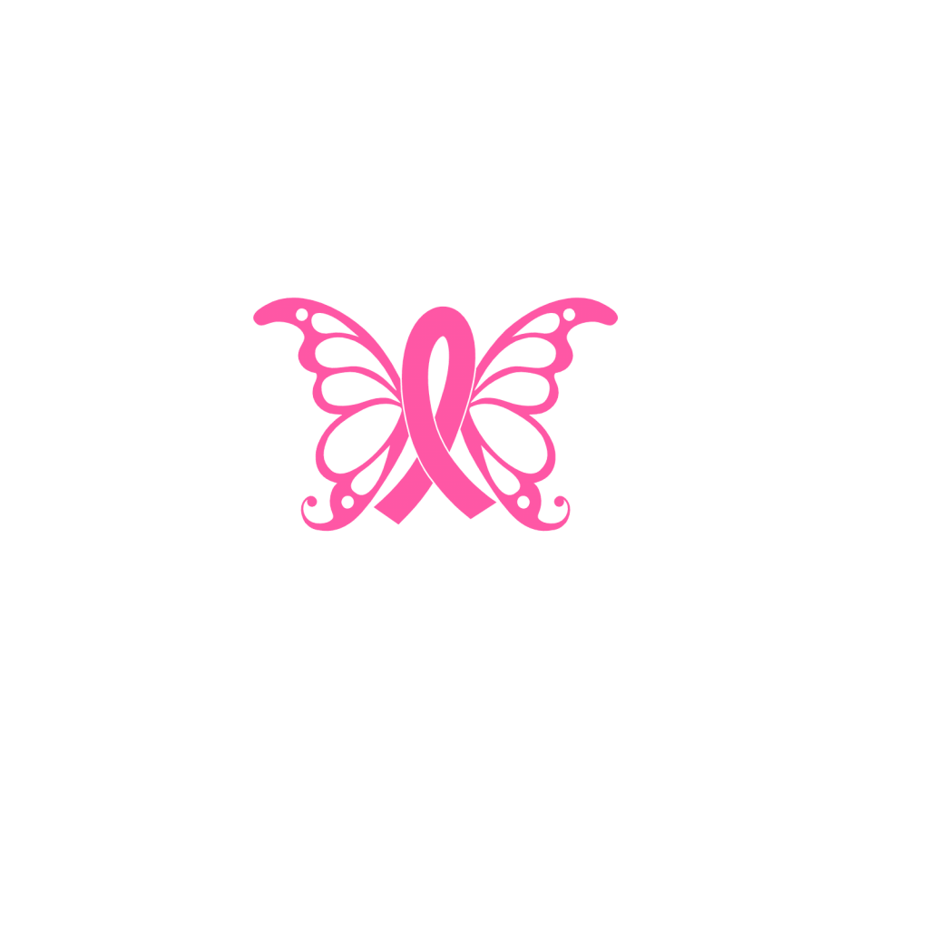 Butterfly Ribbon, Cancer Awareness Free Svg File - SVG Heart
