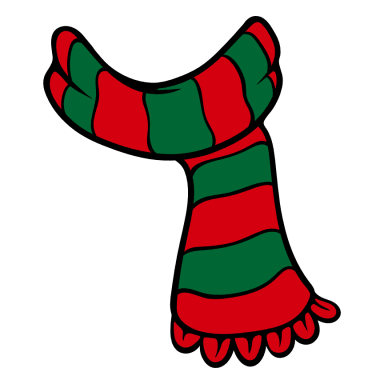 Christmas Elf Scarf, Winter Free Svg File - SVG Heart