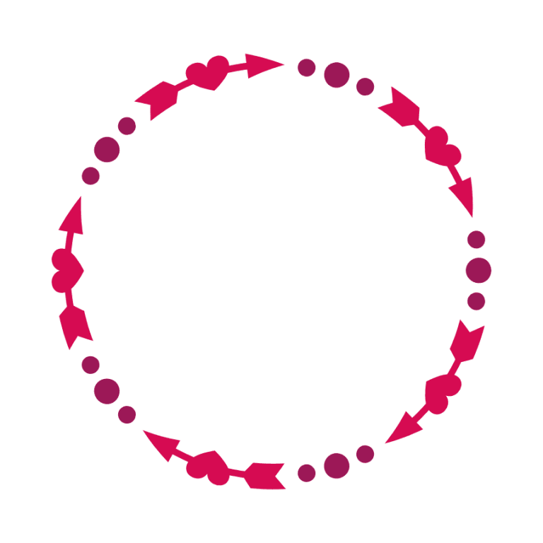 Heart With Arrows circle Monogram, Decoration Free Svg File - SVG Heart