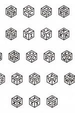 Cubes Letter Monogram, Decorative Alphabet Free Svg File - SVG Heart