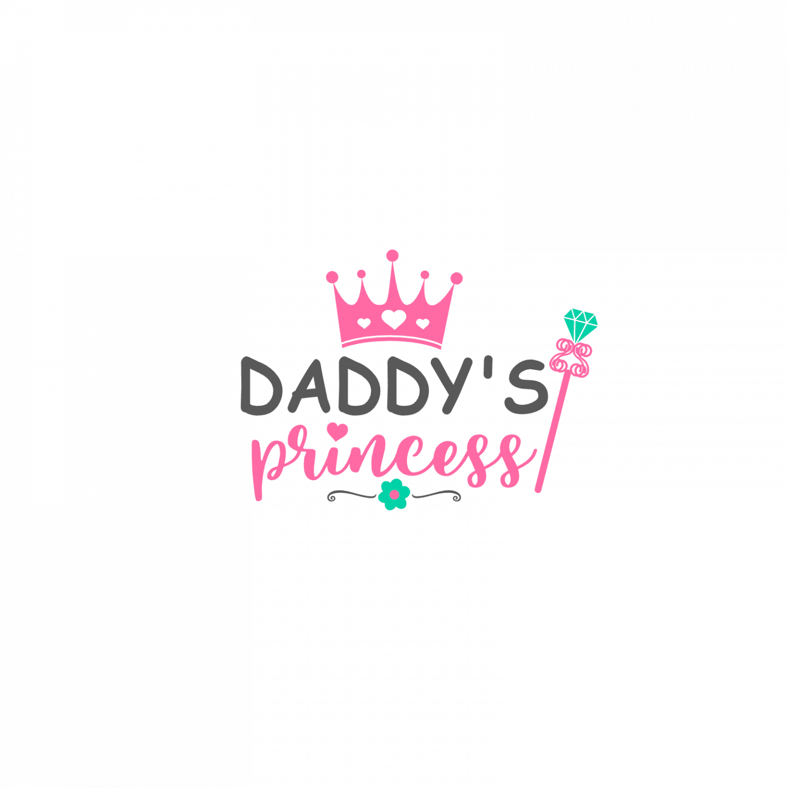 Daddy's Princess, Baby Girl Free Svg File - SVG Heart