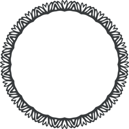 decorative circle frame free svg file - SVG Heart