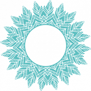 decorative circle monogram frame free svg file - SVG Heart