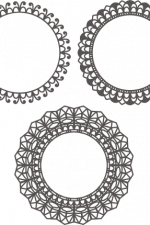 decorative circle monogram frames bundle free svg file - SVG Heart