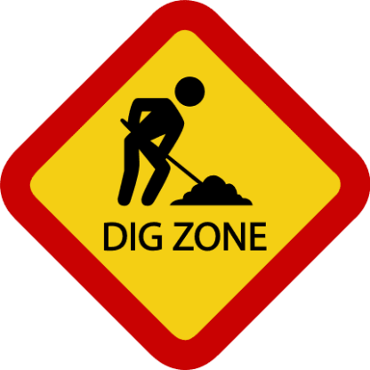 dig zone, men at work free svg file - SVG Heart