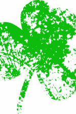 distressed shamrock, st patrick's day free svg file - SVG Heart