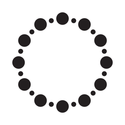 Dotted Circle Monogram, Decoration Free Svg File - SVG Heart