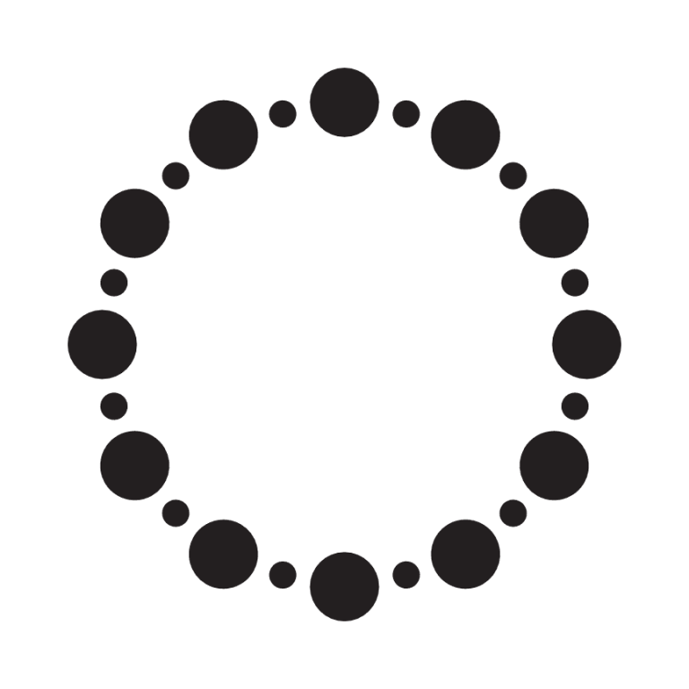 Dotted Circle Monogram, Decoration Free Svg File - SVG Heart