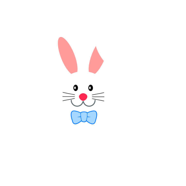 Easter Bunny Monogram, Spring Free Svg File - SVG Heart