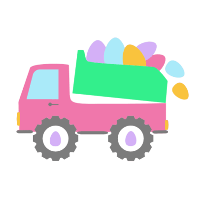 Easter Truck With Eggs Free Svg File - SVG Heart