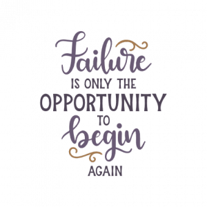 Failure Is Only The Opportunity To Begin Again, Motivational Free Svg ...