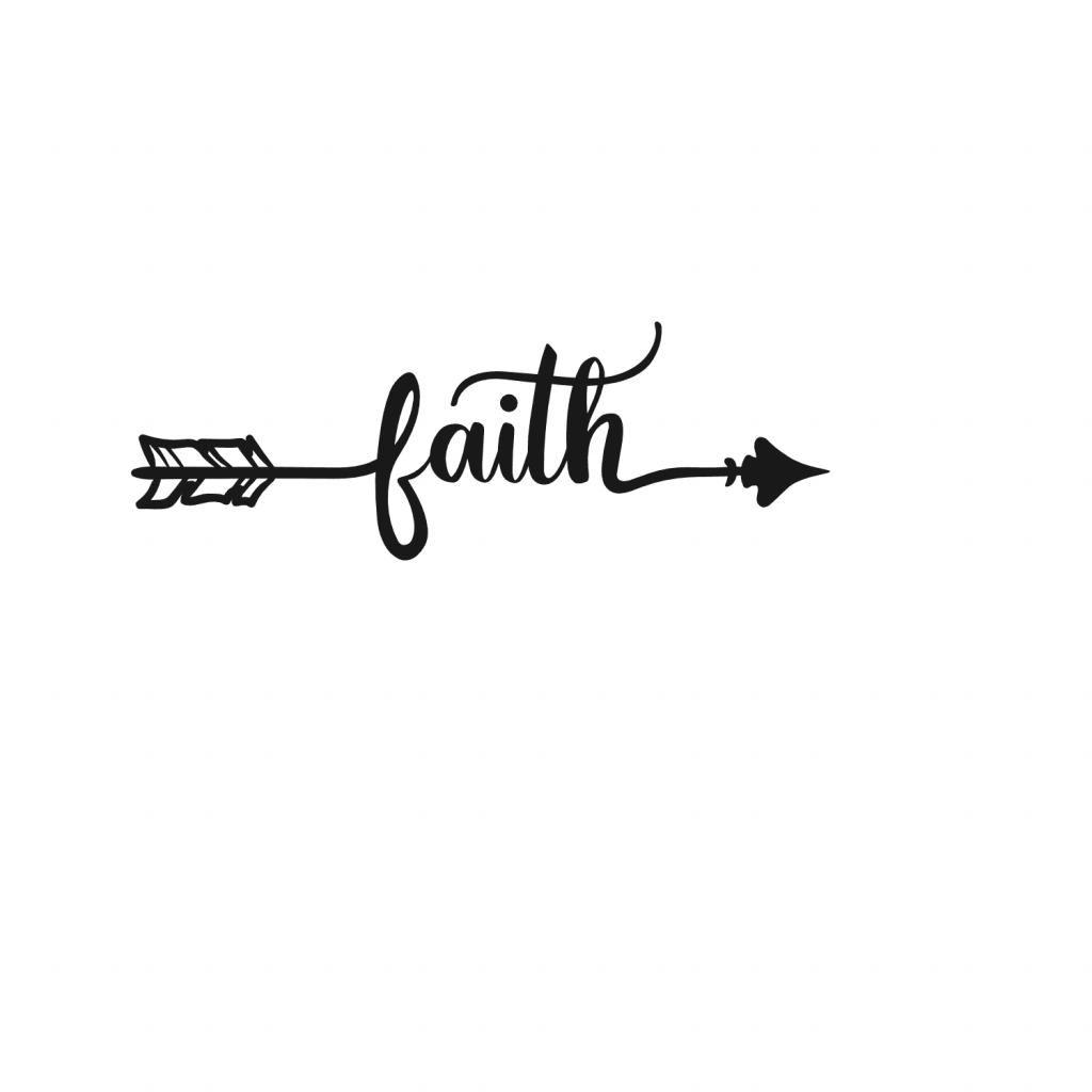Faith Arrow, Religious Free Svg File - SVG Heart