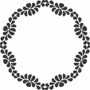 flourish decorative circle monogram frame free svg file - SVG Heart