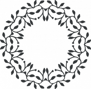 flourish decorative circle monogram frame free svg file - SVG Heart