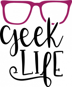 geek life, glasses free svg file image - SVG Heart