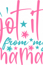 got it from my mama, baby free svg file - SVG Heart