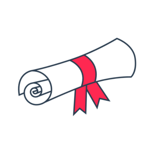 Graduation Diploma with ribbon, Grad Free Svg File - SVG Heart